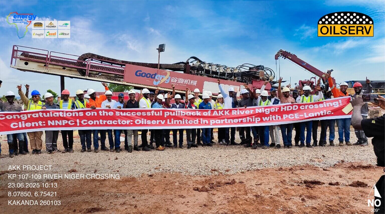 Oil Field Africa Review | Oilserv Completes AKK Gas Pipeline River ...